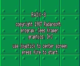Screenshot of RADX-8 (MSX, 1987) - MobyGames