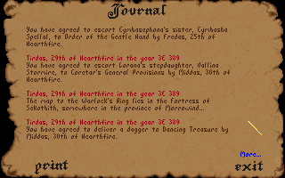 Screenshot of The Elder Scrolls: Arena (DOS, 1994) - MobyGames