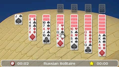 Screenshot of Best of Solitaire (PSP, 2011) - MobyGames