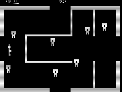 Screenshot of Robot Attack (TRS-80, 1981) - MobyGames