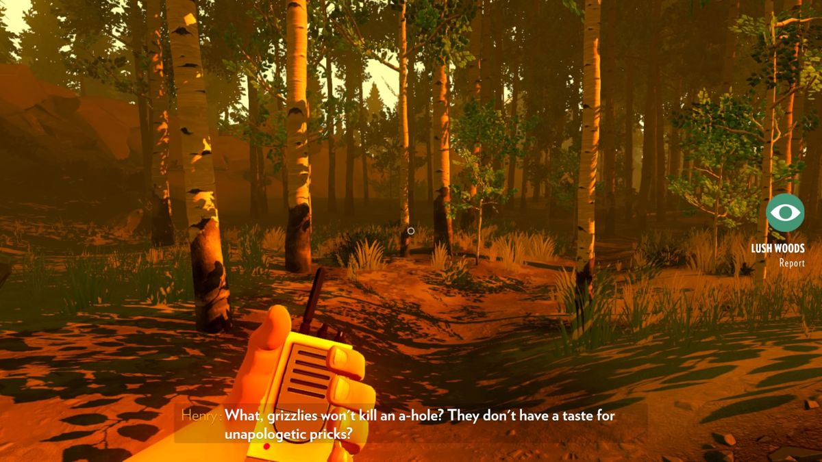 Screenshot of Firewatch (PlayStation 4, 2016) - MobyGames