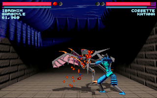 Screenshot of One Must Fall 2097 (DOS, 1994) - MobyGames