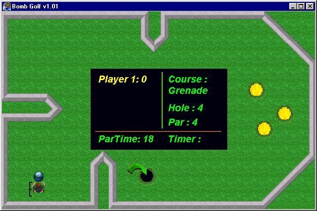 Screenshot of Bomb Golf (Windows, 1997) - MobyGames