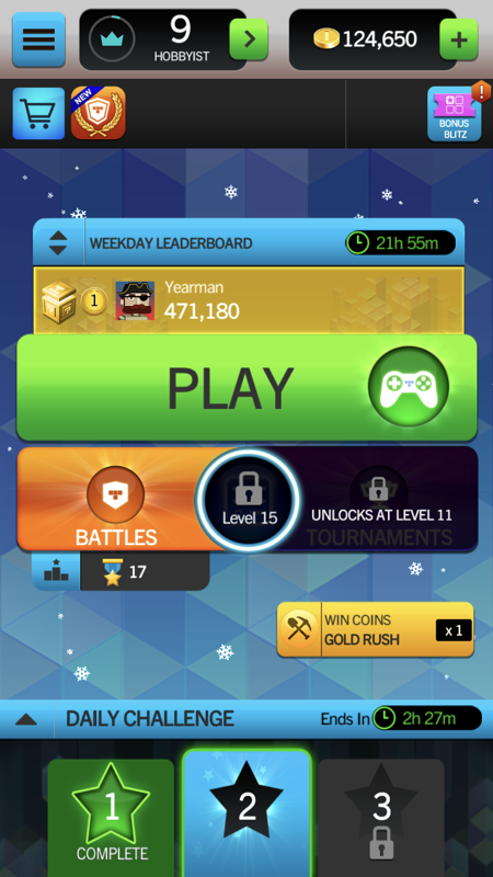 Screenshot of Tetris Blitz (iPhone, 2013) - MobyGames