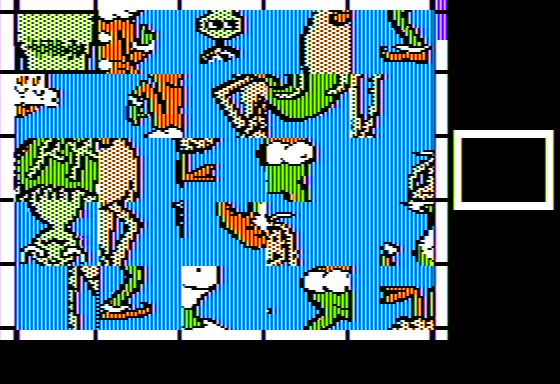Screenshot of Dr. Seuss's Fix-Up the Mix-Up Puzzler (Apple II, 1984 ...