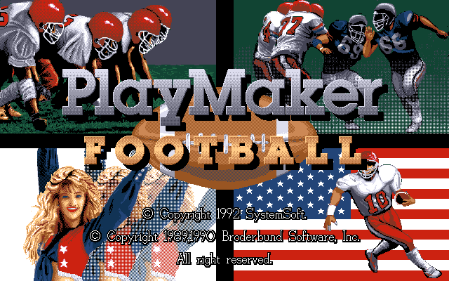 Screenshot of PlayMaker Football (PC-98, 1989) - MobyGames