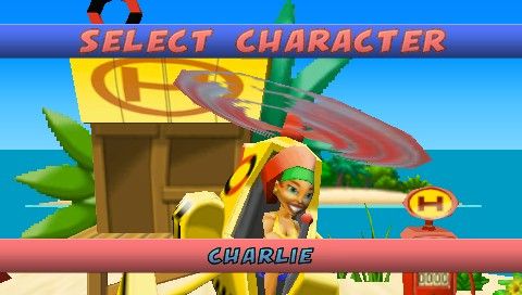 Screenshot of Beach Buzzin’ Chopper (PSP, 2010) - MobyGames