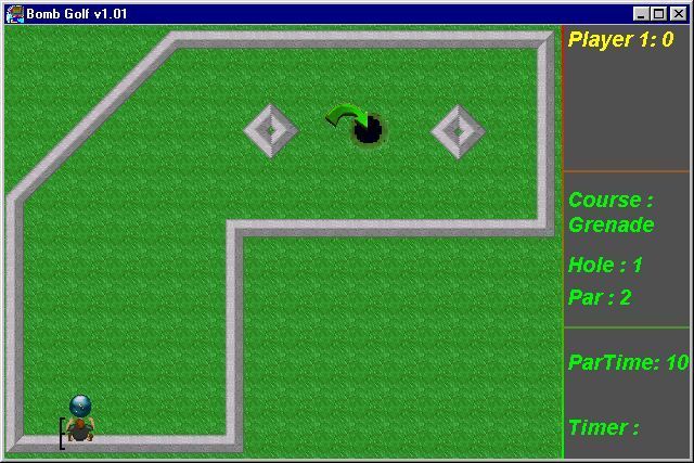 Screenshot of Bomb Golf (Windows, 1997) - MobyGames