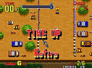 Screenshot of Thrash Rally (Neo Geo, 1991) - MobyGames