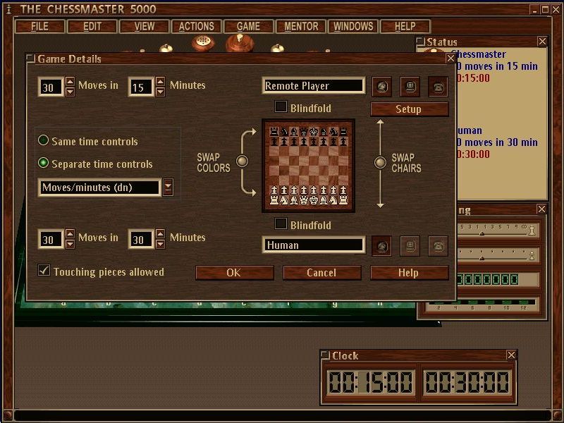 Screenshot of Chessmaster 5000 (Windows, 1996) - MobyGames