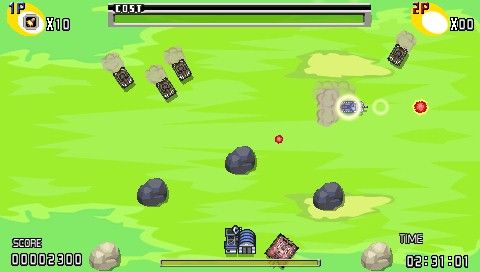 Screenshot of Charge! Tank Squad! (PSP, 2010) - MobyGames