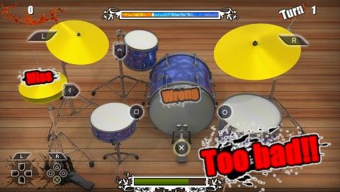 Screenshot of Drums Challenge (PSP, 2011) - MobyGames
