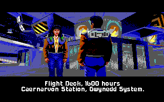 Screenshot of Wing Commander II: Vengeance of the Kilrathi (DOS, 1991 ...