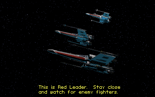 Screenshot of Star Wars: X-Wing (DOS, 1993) - MobyGames