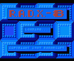 Screenshot of RADX-8 (MSX, 1987) - MobyGames