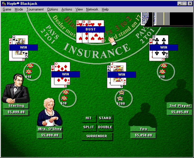 Hoyle Blackjack (1996) - MobyGames