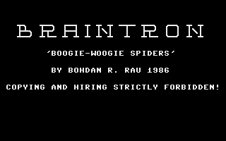 Boogie-Woogie Spiders (1986) - MobyGames