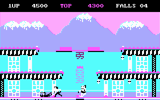 Screenshot of Bruce Lee (PC Booter, 1984) - MobyGames
