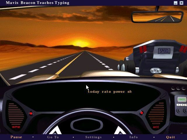 Screenshot of Mavis Beacon Teaches Typing: Version 8 (Windows 16-bit ...