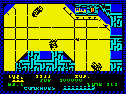 Screenshot of Alien Syndrome (ZX Spectrum, 1986) - MobyGames