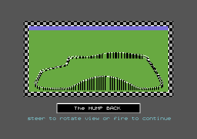 Screenshot of Stunt Track Racer (Commodore 64, 1989) - MobyGames