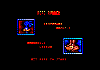 Screenshot of Road Runner and Wile E. Coyote (Amstrad CPC, 1991) - MobyGames