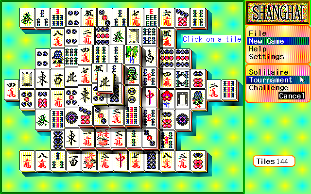 Screenshot of Shanghai (PC-98, 1986) - MobyGames