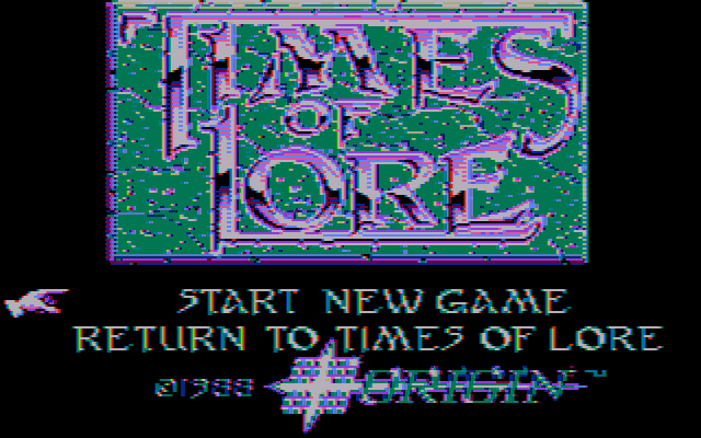 Screenshot of Times of Lore (DOS, 1988) - MobyGames