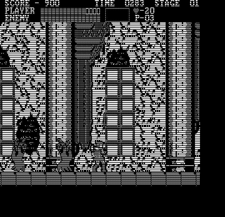 Screenshot of Castlevania (DOS, 1986) - MobyGames