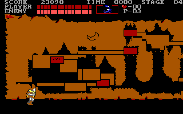 Screenshot of Castlevania (DOS, 1986) - MobyGames