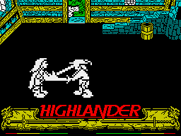 Screenshot of Highlander (ZX Spectrum, 1986) - MobyGames