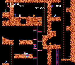 Screenshot of Spelunker (NES, 1983) - MobyGames