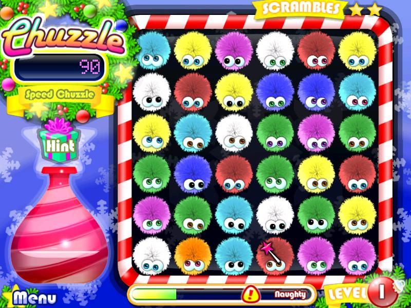 Screenshot of Chuzzle: Christmas Edition (Windows, 2008) - MobyGames