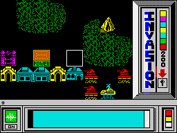 Screenshot of Invasion (ZX Spectrum, 1987) - MobyGames