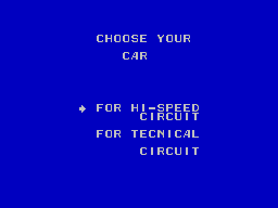Screenshot of Super Racing (SEGA Master System, 1988) - MobyGames