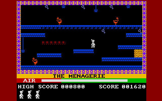 Screenshot of Manic Miner (Amiga, 1983) - MobyGames