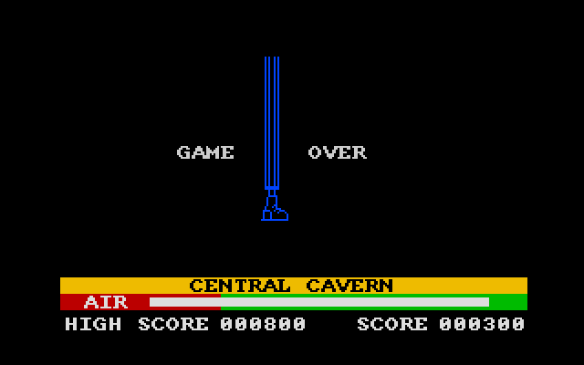 Screenshot of Manic Miner (Amiga, 1983) - MobyGames