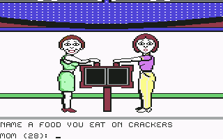 Screenshot of The All New Family Feud (Commodore 64, 1989) - MobyGames