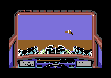 Screenshot of Stunt Track Racer (Commodore 64, 1989) - MobyGames
