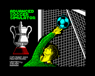 Screenshot of Advanced Soccer Simulator (ZX Spectrum, 1989) - MobyGames