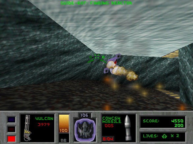 Screenshot of Descent II (DOS, 1996) - MobyGames