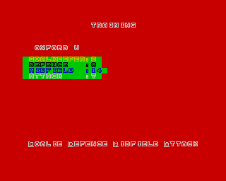 Screenshot of Soccer Quiz (ZX Spectrum, 1989) - MobyGames