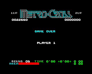 Screenshot of Metro Cross (ZX Spectrum, 1985) - MobyGames