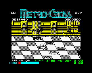 Screenshot of Metro Cross (ZX Spectrum, 1985) - MobyGames