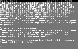 Screenshot of Planetfall (Commodore 64, 1983) - MobyGames