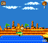 Screenshot of Garfield: Caught in the Act (Game Gear, 1995) - MobyGames