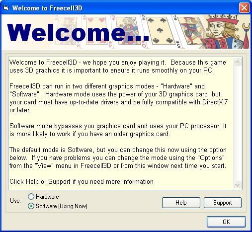 Screenshot of Freecell3D (Windows, 2002) - MobyGames