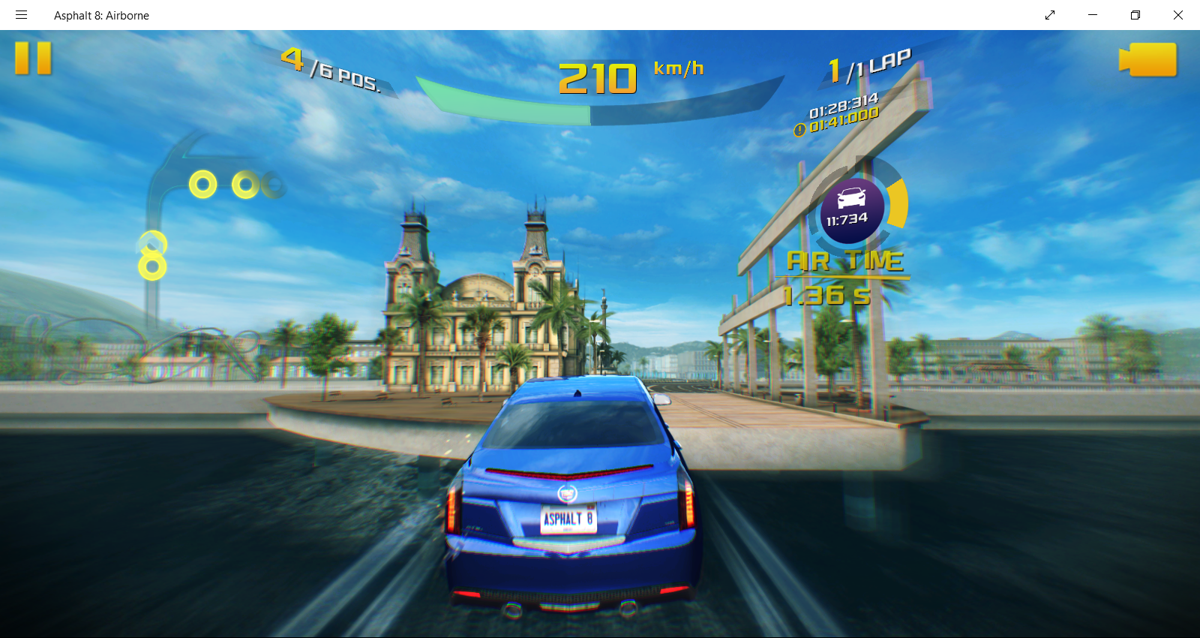 Screenshot of Asphalt 8: Airborne (Windows Apps, 2013) - MobyGames