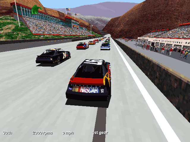 Screenshot of NASCAR: Grand National Series Expansion Pack (DOS, 1997 ...