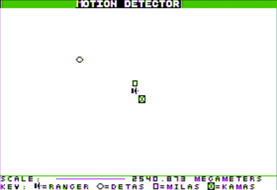 Screenshot of Starship Commander (Apple II, 1981) - MobyGames